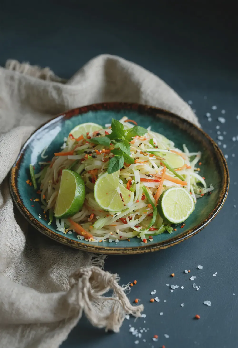 Authentic Som Tum (Thai Green Papaya Salad)